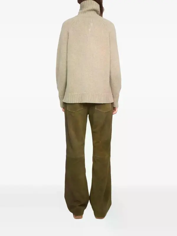 Zadig&Voltaire Moro Button Roll-neck Sweater - Neutrals