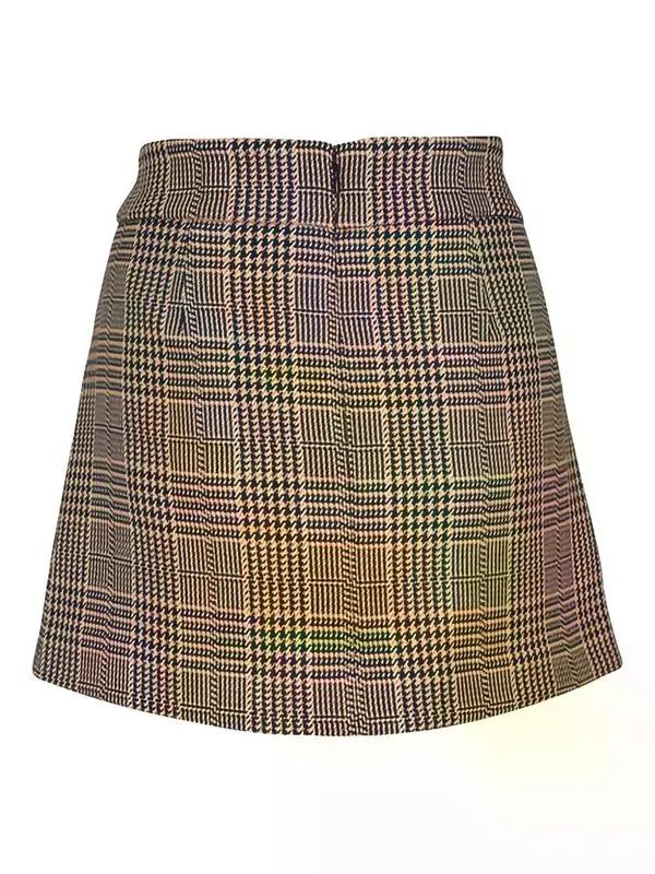 Veronica Beard Pavalaine Houndstooth Mini Skirt