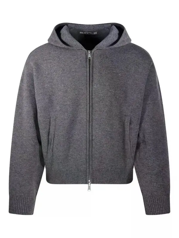 COOR Zip-up Knitted Hoodie