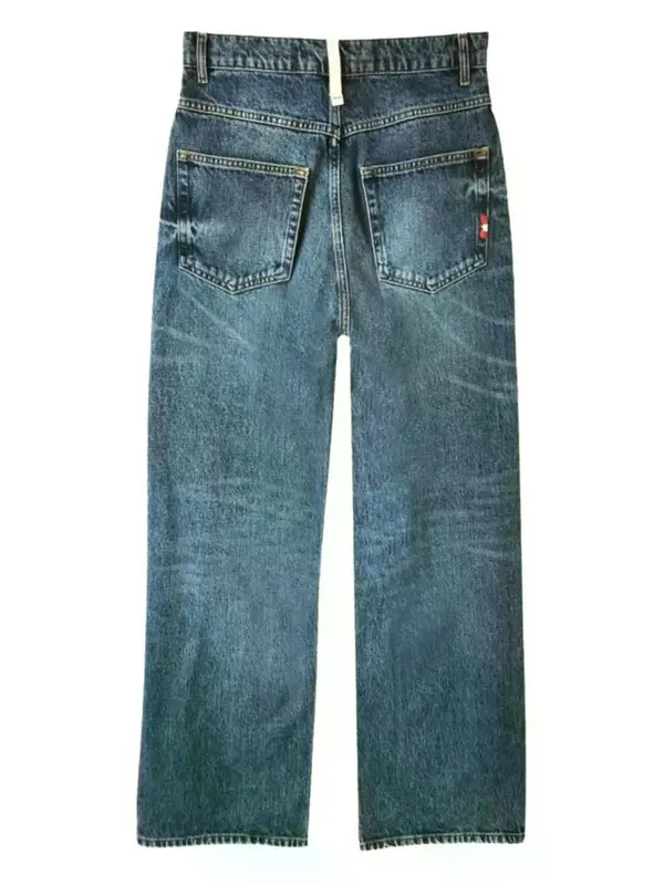 AMISH SUPPLIES Buttoned Wide-leg Jeans