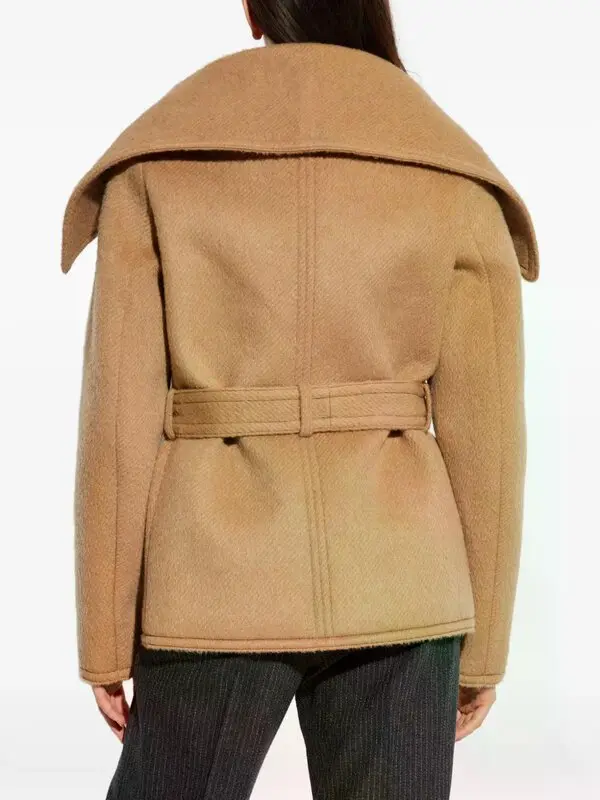 Dsquared2 Belted Double-breasted Wool Jacket