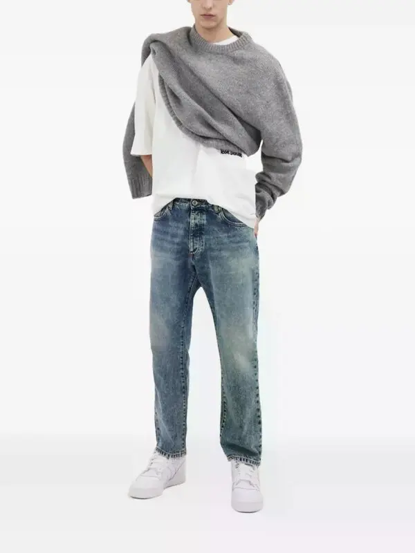 ICON DENIM LOS ANGELES Buttoned Straight-leg Jeans
