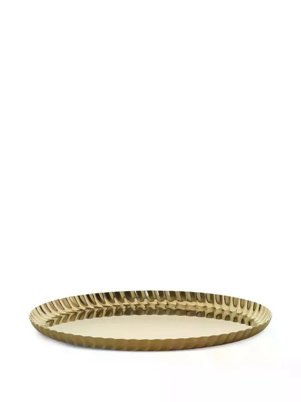 ALESSI Ridged-detail Tray - Gold