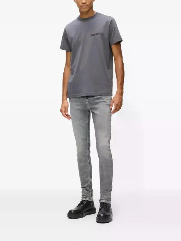 Karl Lagerfeld Button-fastening Skinny Jeans - Grey