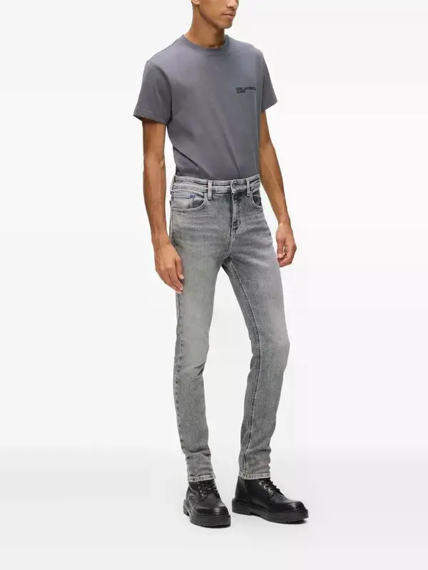 Karl Lagerfeld Button-fastening Skinny Jeans - Grey