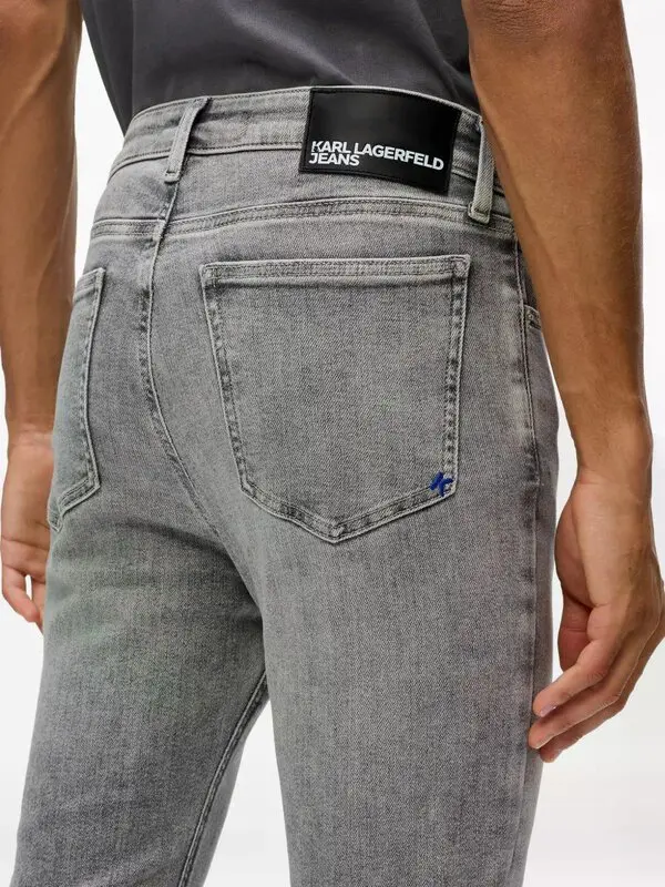 Karl Lagerfeld Button-fastening Skinny Jeans - Grey