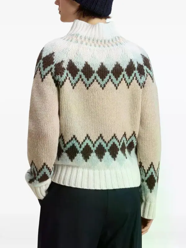 Woolrich Fair Isle Pattern Turtleneck Sweater