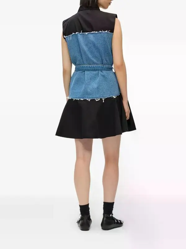 Karl Lagerfeld Denim-paneled Mini Dress