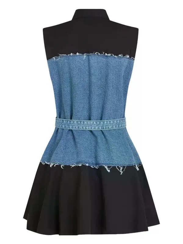 Karl Lagerfeld Denim-paneled Mini Dress