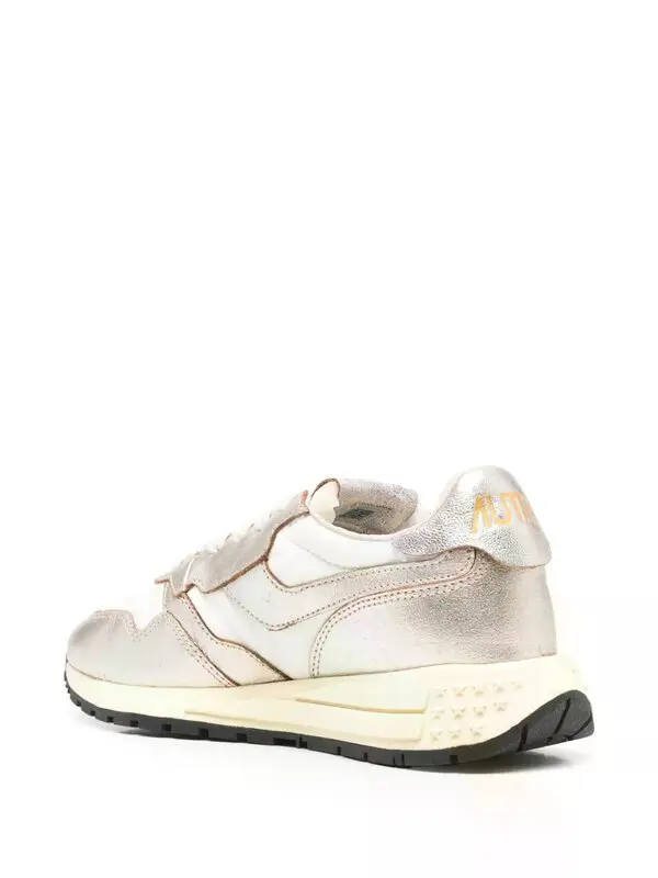 AUTRY Low Leather Sneakers - Gold