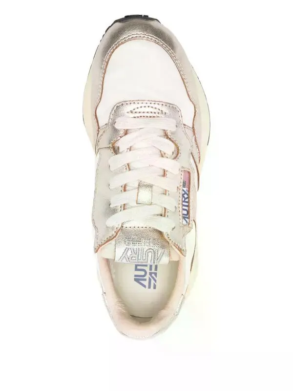AUTRY Low Leather Sneakers - Gold