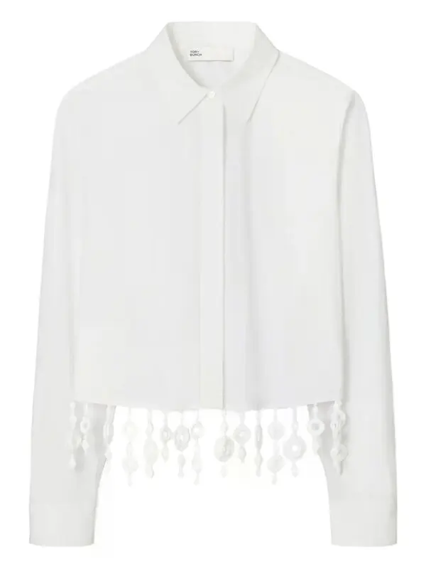 Tory Burch Crystal-embellished Button-down Shirt