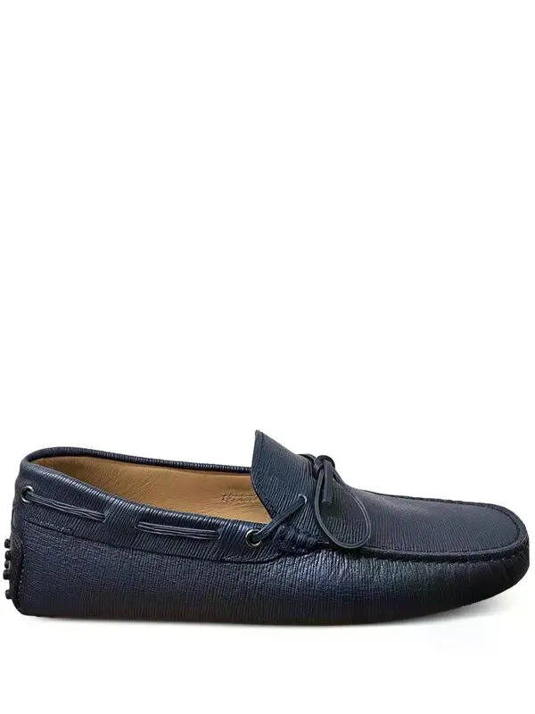 TOD'S Gommini Lace-up Boat Shoes - Blue