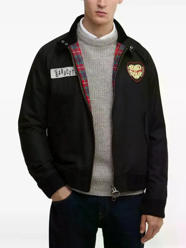 Barbour Appliqué Zip-up Jacket