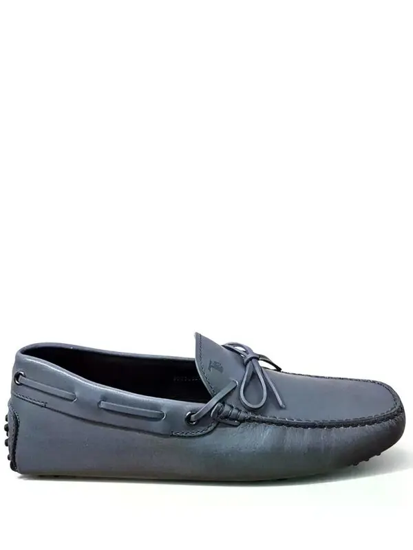 TOD'S Gommini Lace-up Boat Shoes - Grey