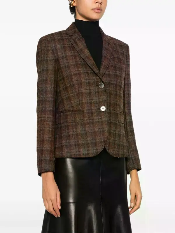 Alberto Biani Checked Pattern Blazer