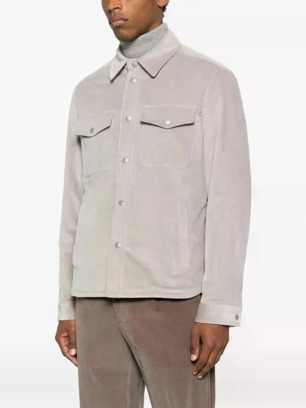 LARDINI Pocket Corduroy Shirt Jacket