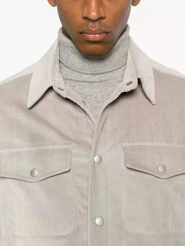 LARDINI Pocket Corduroy Shirt Jacket