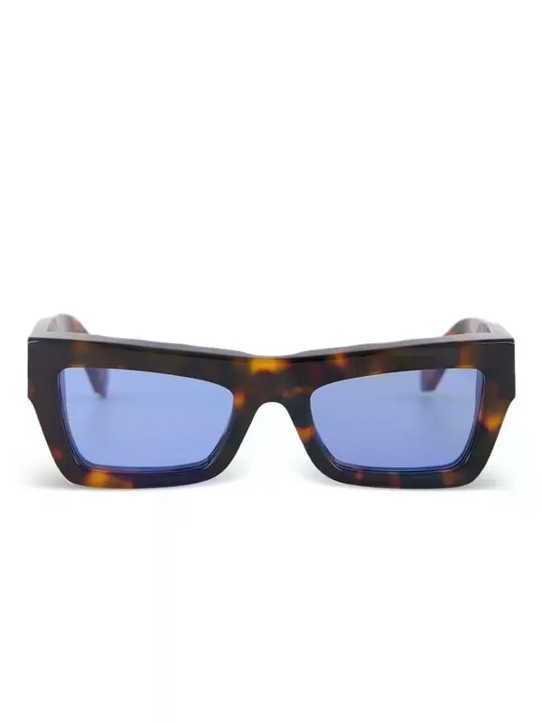 Off-White Geometric Sunglasses - Brown