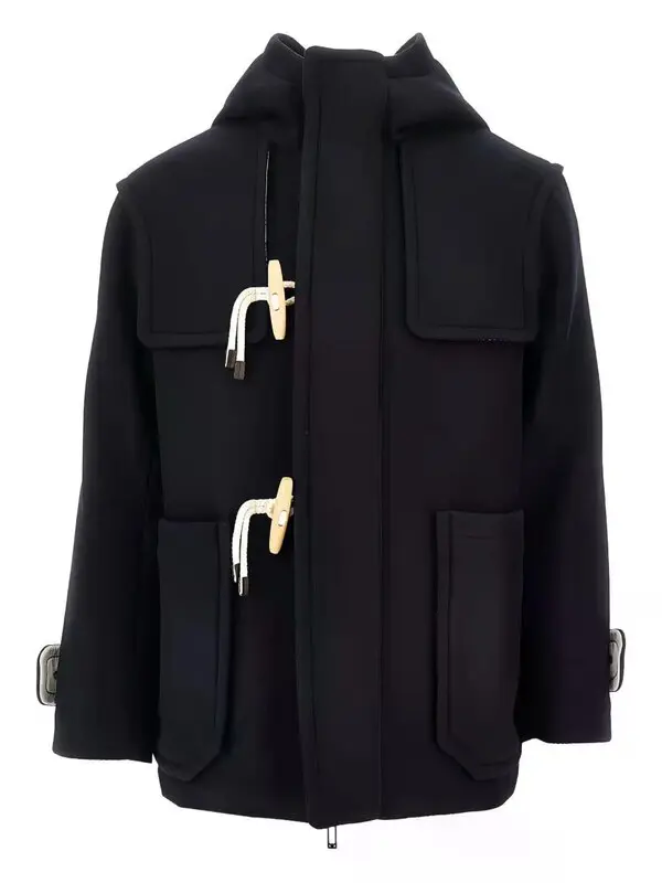 Emporio Armani Wool Duffle Coat With Hood