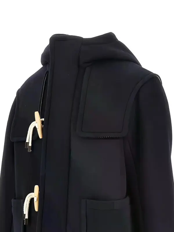 Emporio Armani Wool Duffle Coat With Hood