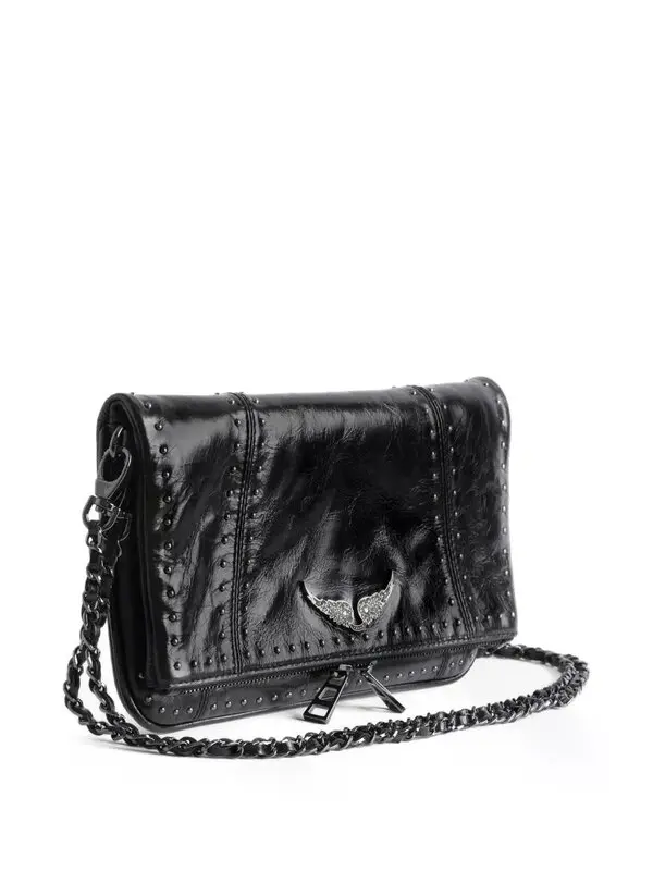 Zadig&Voltaire Rock Studs Wings Clutch Bag - Black
