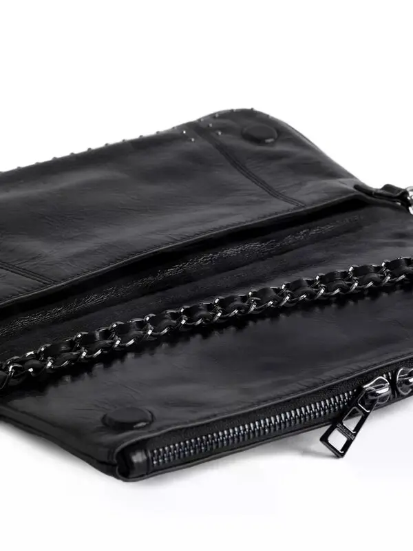 Zadig&Voltaire Rock Studs Wings Clutch Bag - Black
