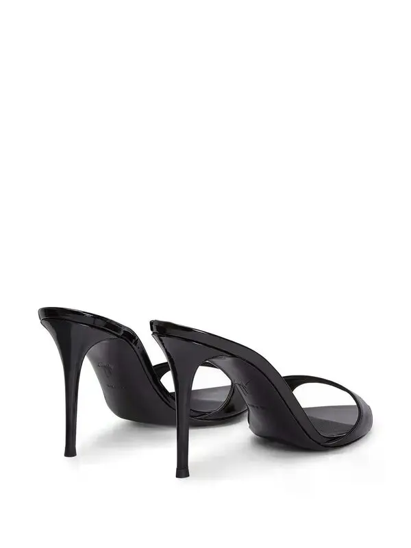GIUSEPPE ZANOTTI Intriigo 90mm Patent Sandals