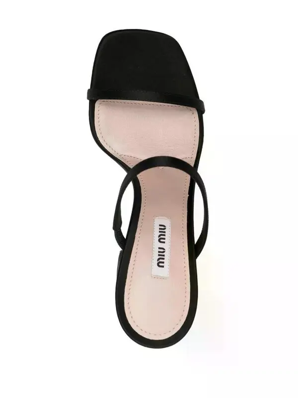 Miu Miu Open-toe Satin Sandals
