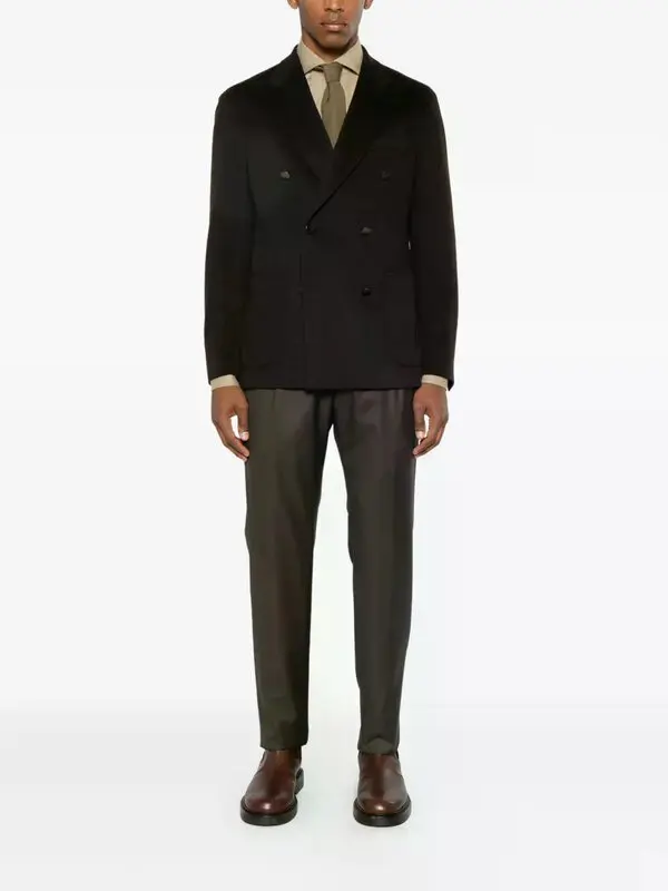 Tagliatore Double-breasted Jacket - Brown