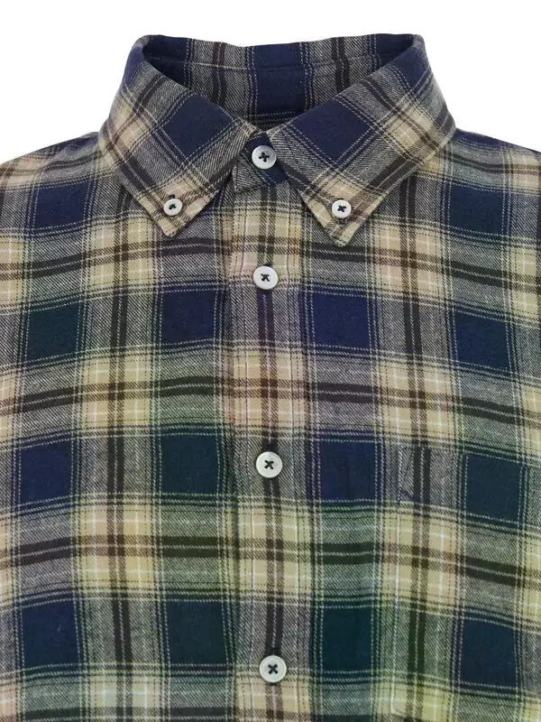 DUNST Logo-patch Striped Shirt