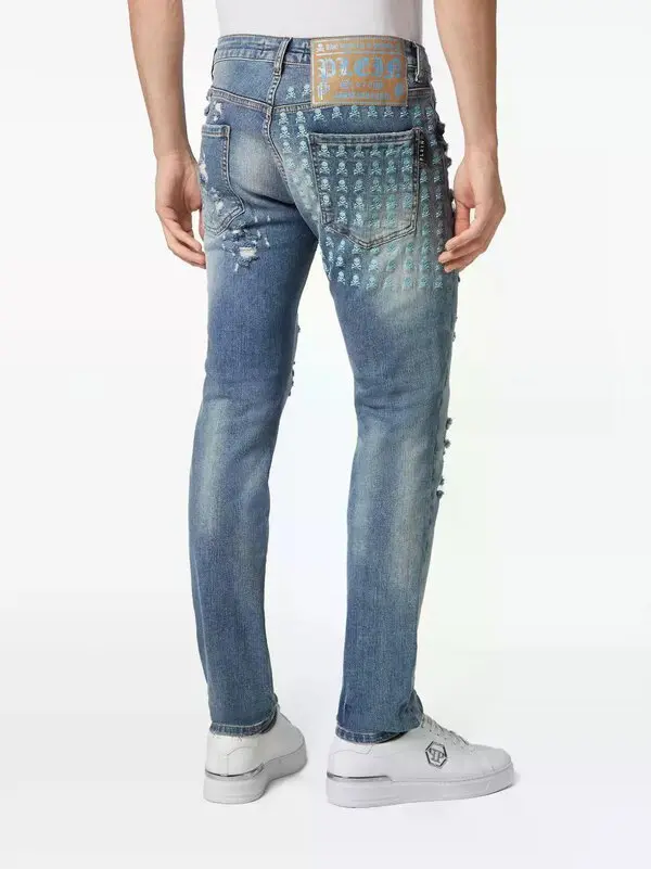 Philipp Plein Paint Splatter Straight-leg Jeans