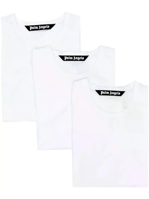 Palm Angels Plain Stretch-cotton T-shirt - Black