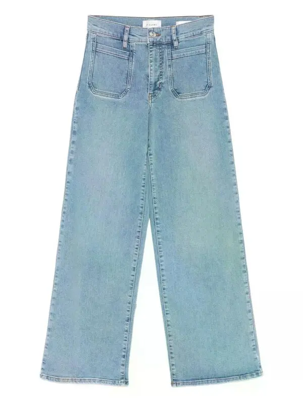 FRAME Belt-loops Wide Leg Jeans