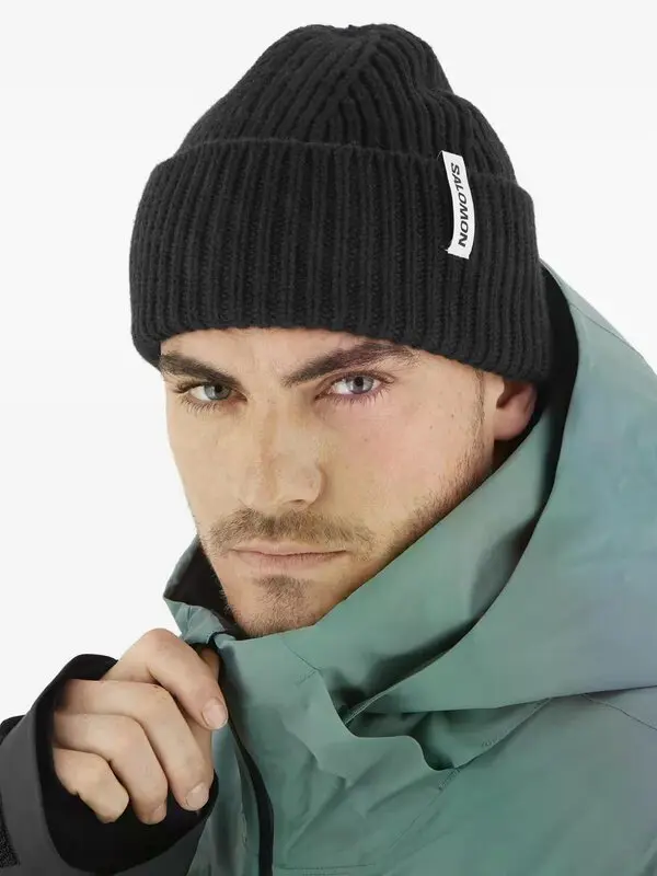 SALOMON Snowbird Ribbed Label Beanie
