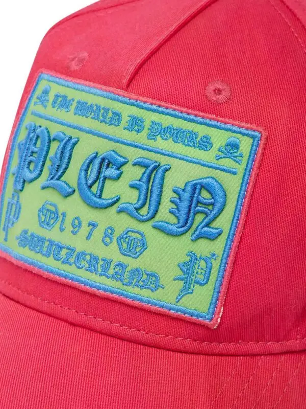 Philipp Plein Embroidered Patch Baseball Cap
