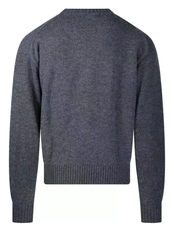 COOR Ribbed Crew-neck Wool Sweater