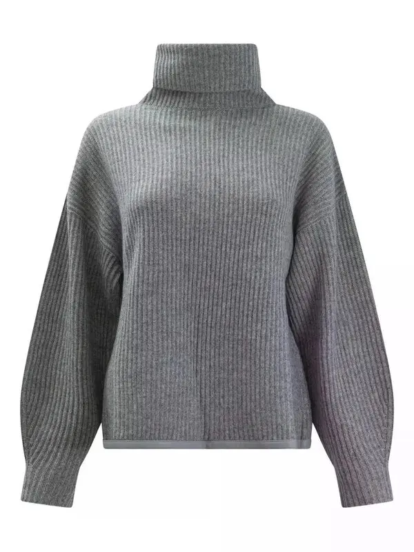 Max & Moi Roll-neck Ribbed Sweater