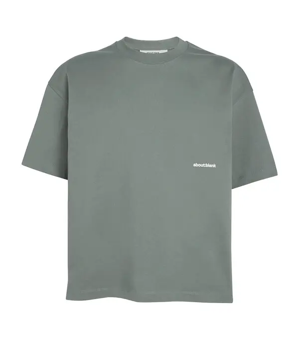 ABOUT:BLANK Cotton Back Emblem T-shirt - Green
