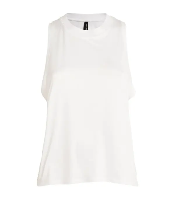Vuori Energy Tank Top Oversized, Moisture-wicking Performance - White