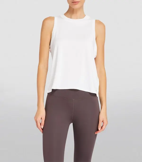 Vuori Energy Tank Top Oversized, Moisture-wicking Performance - White