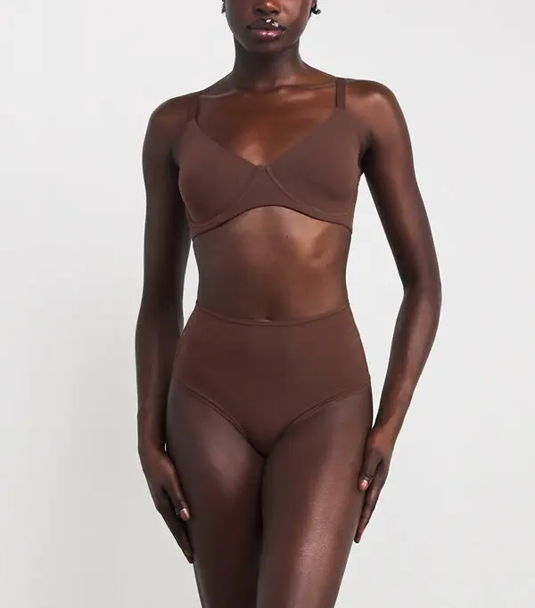 SKIMS Fits Everybody Unlined Demi Bra - Brown