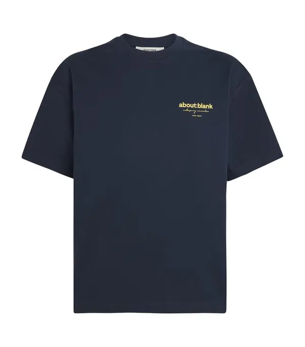 ABOUT:BLANK Cotton Logo T-shirt - Navy