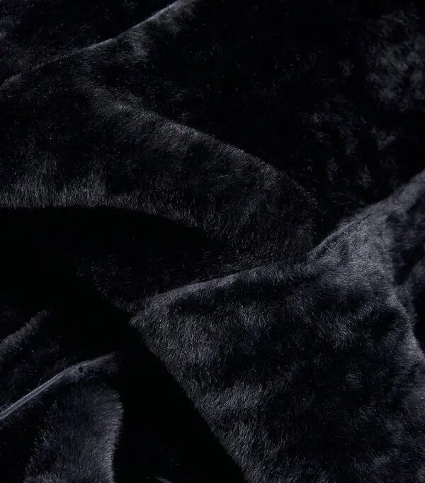 Emporio Armani Suede Funnel-neck Sweatshirt