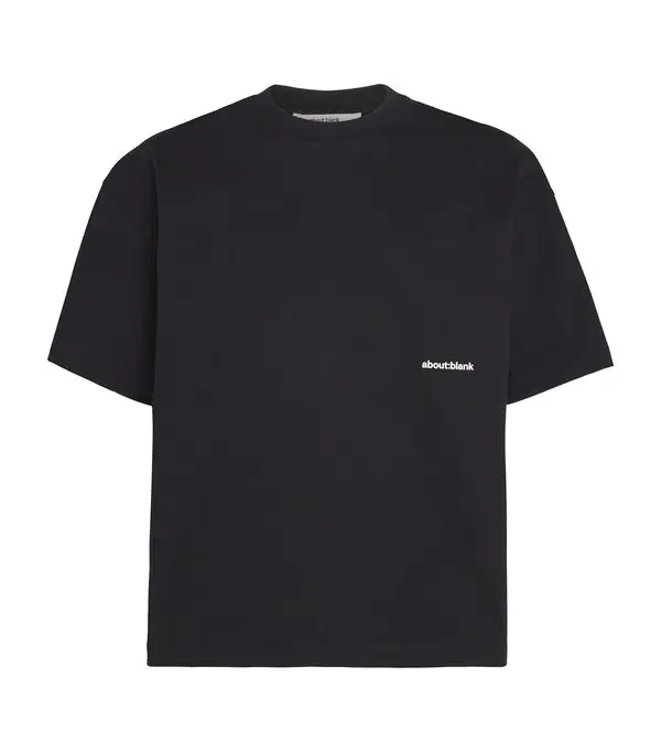 ABOUT:BLANK Cotton Back Logo T-shirt - Black