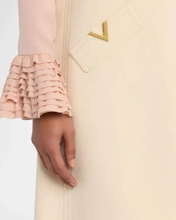 Valentino Garavani V-logo Wool-cashmere Vest Dress