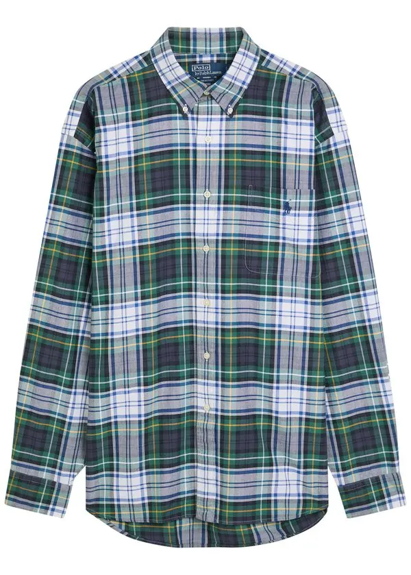 Polo Ralph Lauren Checked Cotton Shirt - Blue