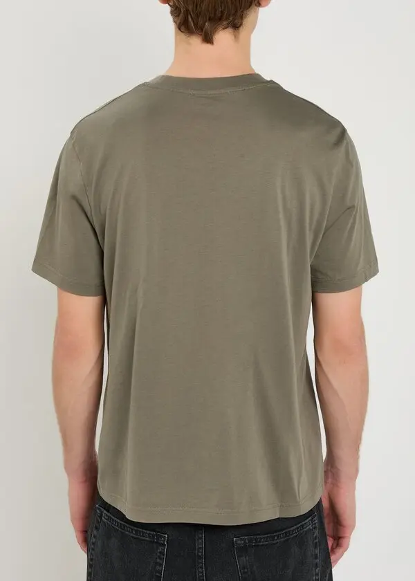 FRAME Cotton T-shirt - Khaki