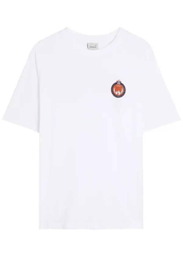 MALBON Bermuda Maxwell Logo-print Cotton T-shirt - White