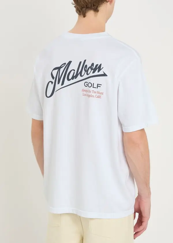 MALBON Bermuda Maxwell Logo-print Cotton T-shirt